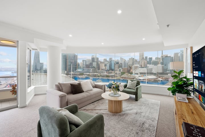 Darling Harbour 3br Premium | City Views + Parking - Sydney
