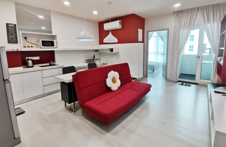 Georgetown Cozy Condo*4pax*walk To Food & Shops - Penang Island