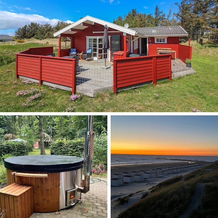 Naturskønt Sommerhus, 500m Til Stranden Med Spabad - Denmark