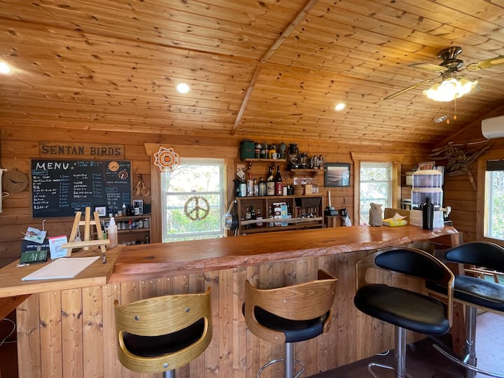 【1日1組限定】オーシャンビュー、山の麓にある伊良湖岬のプライベート・ログコテージ（ペット可） - Tahara