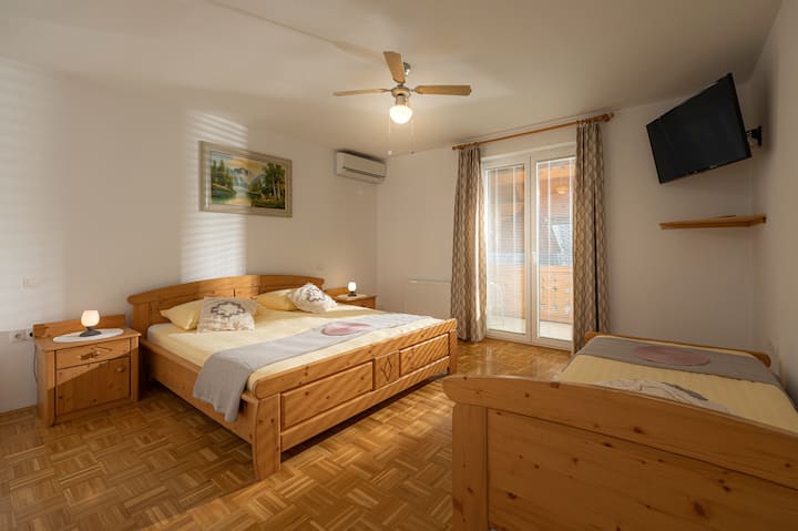 Pr Matjon – Apartment For 3 With Balcony - Bled