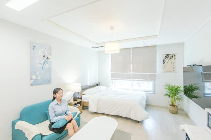 [부산]서면역 도보 5분 감성숙소 | 이음재 서면역 | 썬베이지 | 레지던스 - Busan