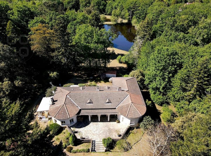 Domaine8ha - éTangs - îLe Privée - Piscine - Océan - Moutiers-les-Mauxfaits