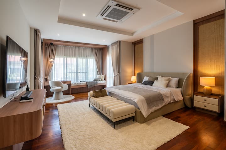 Cozy 3br Pool Villa -Perfect For Getaways - Bang Bua Thong District