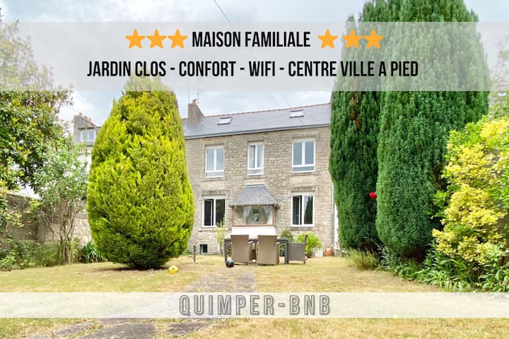 Maison Familiale Avec Jardin – Centre De Quimper - Quimper