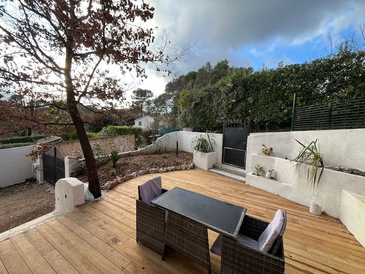 Studio Terrasse - Cocon Cosy à Roquefort-les-pins - Valbonne