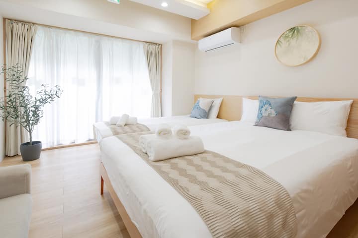 駅近1分/四天王寺/梅田・天王寺へ乗換なし/アクセス便利/南向き/101/庭あり/最大3人 - Osaka