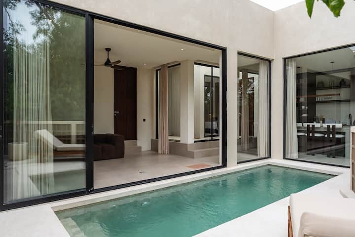 Kyu Villa | 2br Private Pool - 5 Mins To The Beach - Endonezya