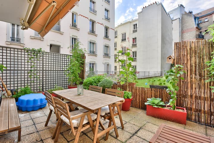 Appartement Familial Avec Belle Terrasse - París