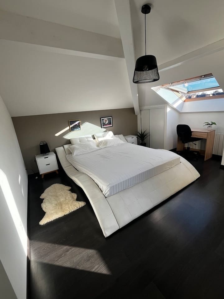 Grande Chambre Calme, Proche Genève - Gaillard