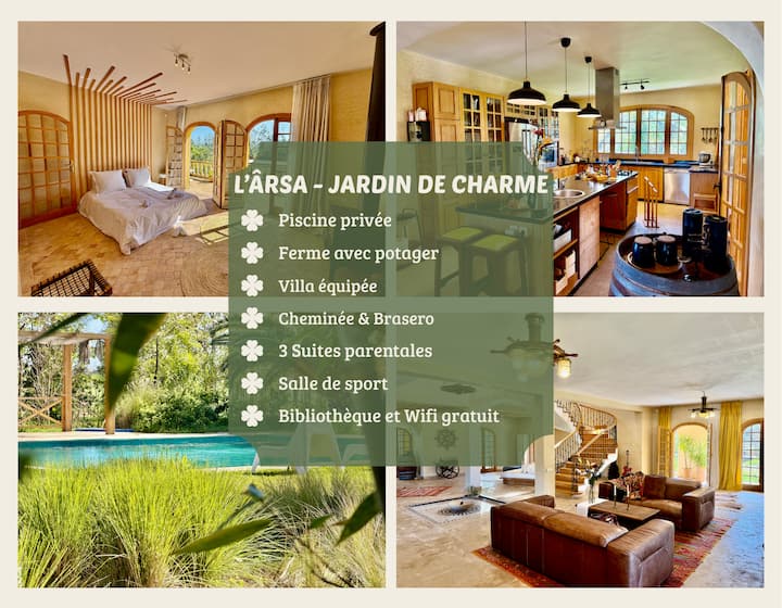 L'ârsa Jardin De Charme, Ferme+villa Avec Piscine - Bouznika