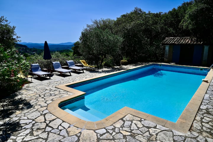 Villa Provençale Avec Vue. Piscine. Clim. 10 Pers - Le Thoronet