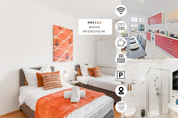 Krelax | 6 Betten | Balkon | Parkplatz | Smart-tv - Pforzheim