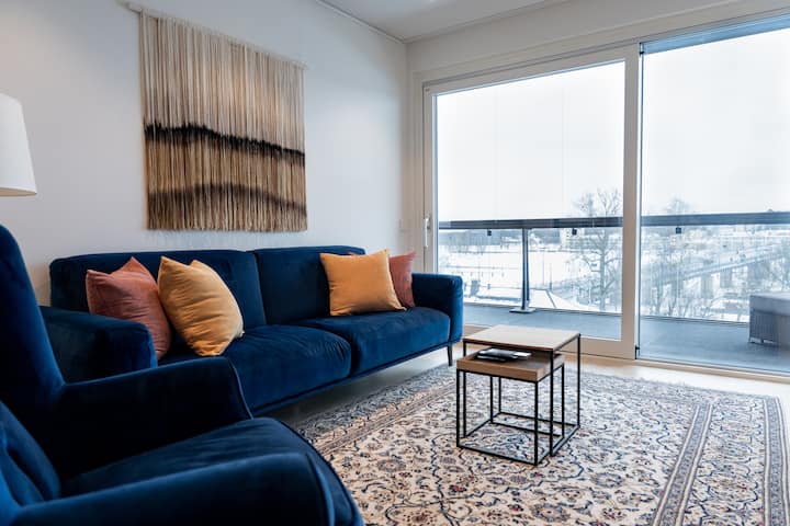 Riverside Top-floor Apt | Sauna | River Views - Joensuu