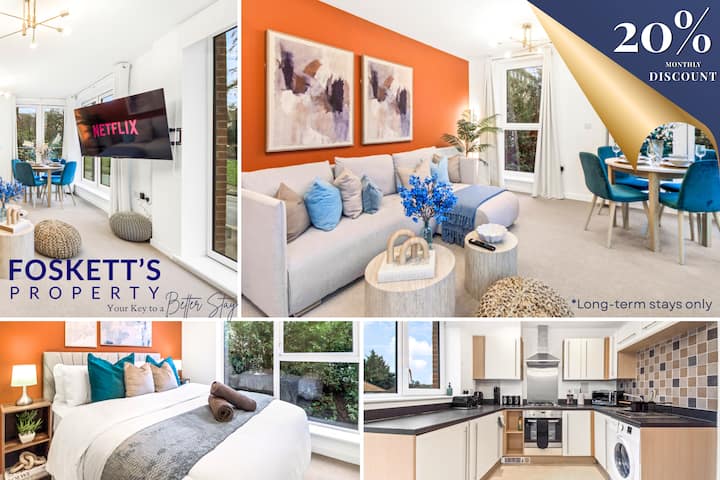 2-bed Apartment+ Parking | Long Stay - 헤멀헴프스테드