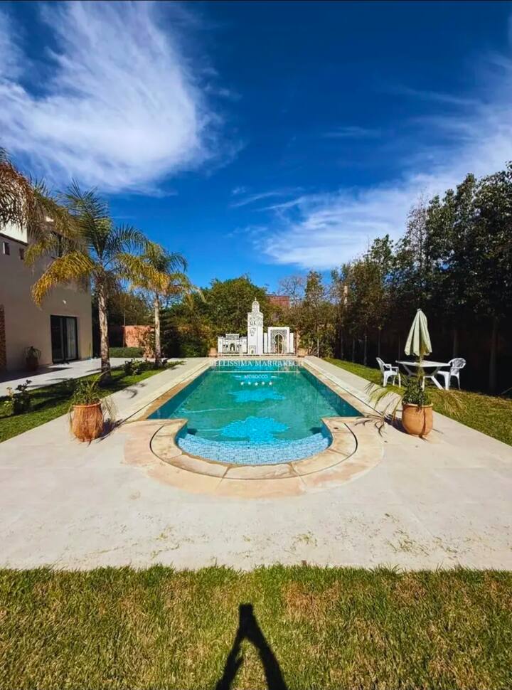 Villa De Charme Avec Piscine Privée & Grand Jardin - Ourika