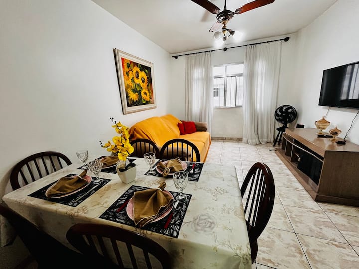 Boqueirão 2 Dorm- 200 Mt- Praia -Wi Fi- 8 Hosp - Santos