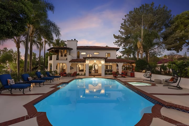 Spanish Hacienda Retreat With Pool And Guest House - Santee, CA