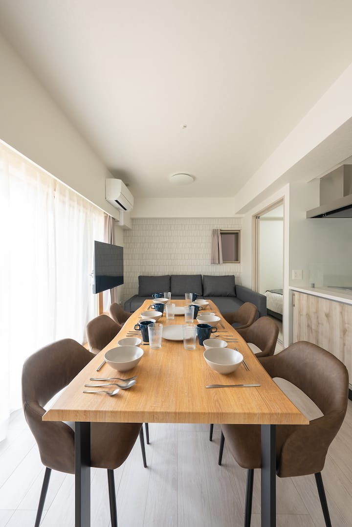 新築X広々空間｜博多リヴァージュステイ｜最大7名｜グループ・家族旅行に最適｜博多・天神アクセス良好 - 福岡市