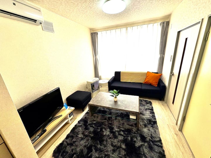 102.過ごしやすい1ldkエアコン完備35平米free Wifi - 釧路市