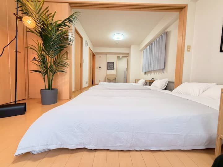 岡山駅5分|オートロック付マンション|最大4名|一室貸切|近隣有料p有り|ev有|4階 - Okayama, Japan
