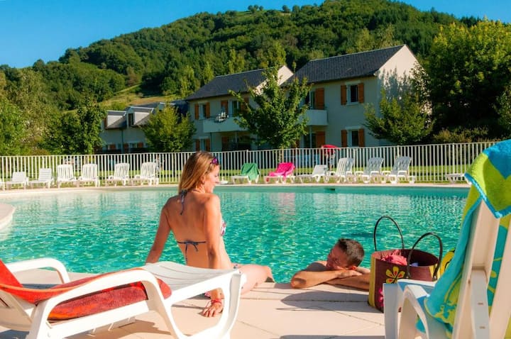 T3 Rez De Jardin La Marmotte Du Lot - Aveyron