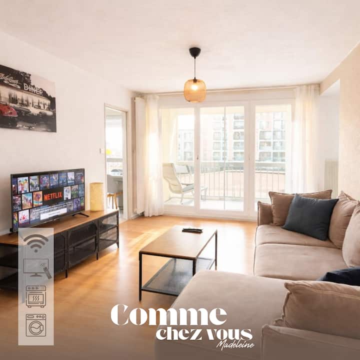 Appartement Familial Calme & éQuipé 4 Personnes - Essey-lès-Nancy