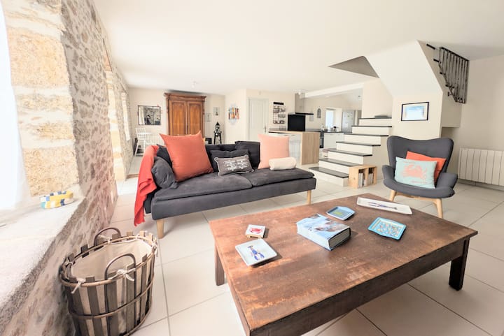 Maison Bretonne 100m2, Jardin, Plages à 10min - Damgan