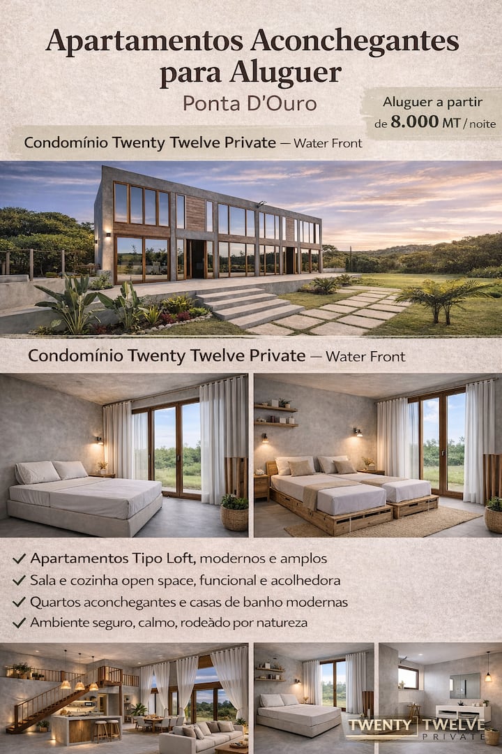 Twin Loft Perfeito Para Natureza, Praia E Descanso - Mozambique