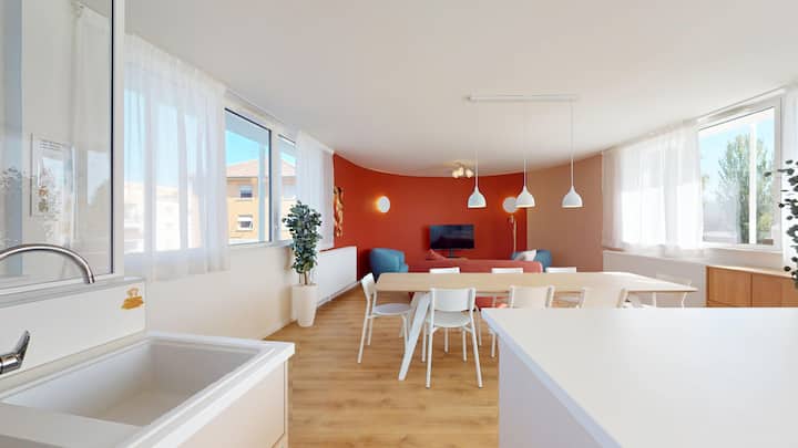 Studio Privé Coliving · Sauna · Bâle - Huningue