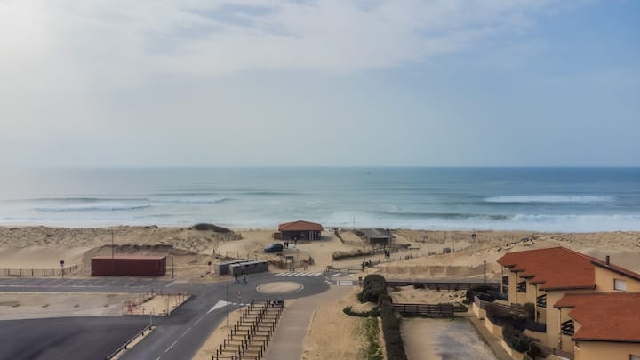 Duplex Vue Mer Plage Des Estagnots à Pied - Seignosse