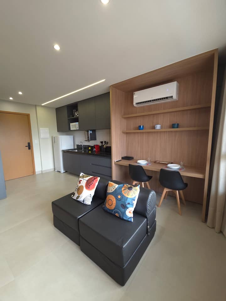 Top No Bueno! Apê Novo Vista Do Pôr Do Sol + Lazer - Goiânia