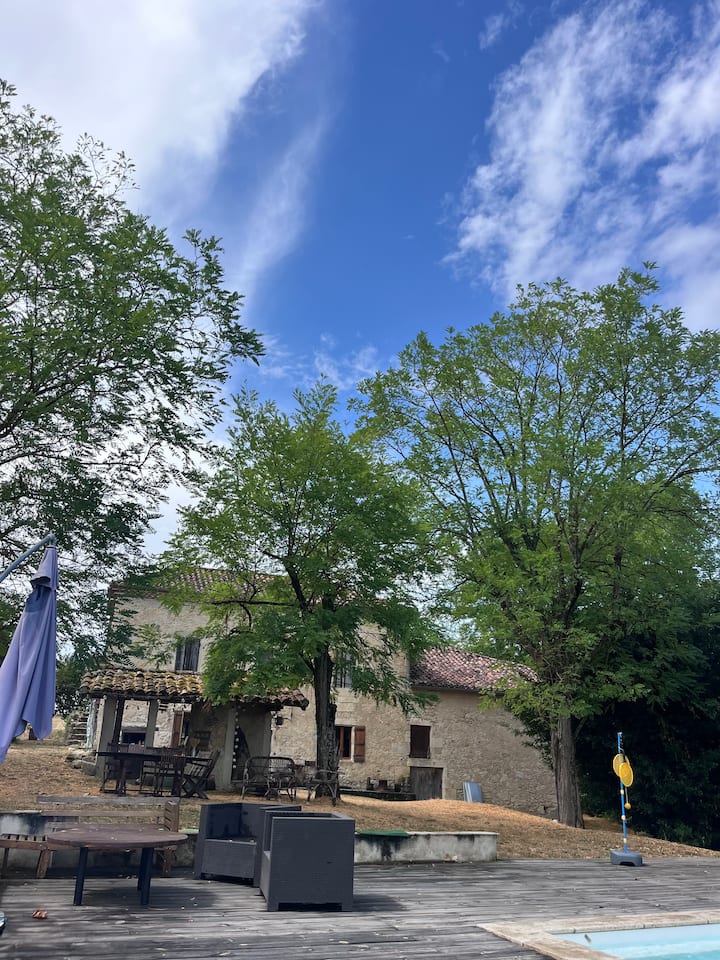 Magnifique Maison De Campagne Avec Piscine - Lectoure