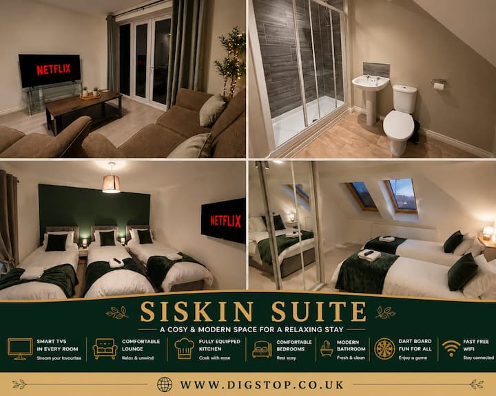 Siskin |Spacious Contractor Home| Sleeps7| Parking - Corby