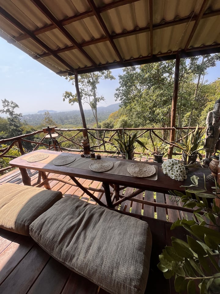 Sunset Sea View Jungle House | 2br - Ko Pha Ngan