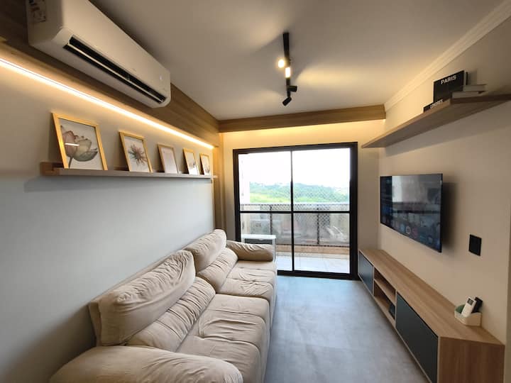 Apto Paris | 2 Quartos|ar| Piscina| Wifi | Garagem - Sorocaba