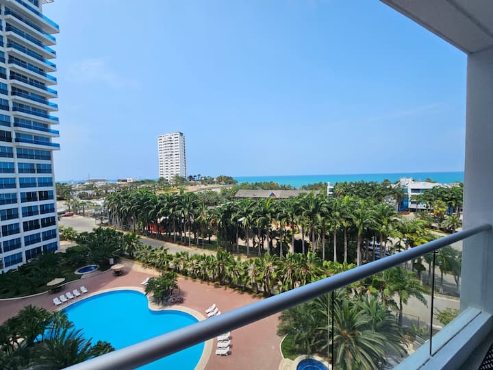 Moderno Y Cómodo Departamento Con Vista Al Mar - Punta Blanca