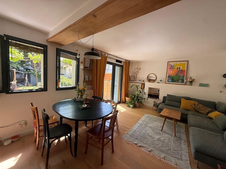 Maison Lumineuse, Jardin Et Parking - Métro 5 Min - Toulouse