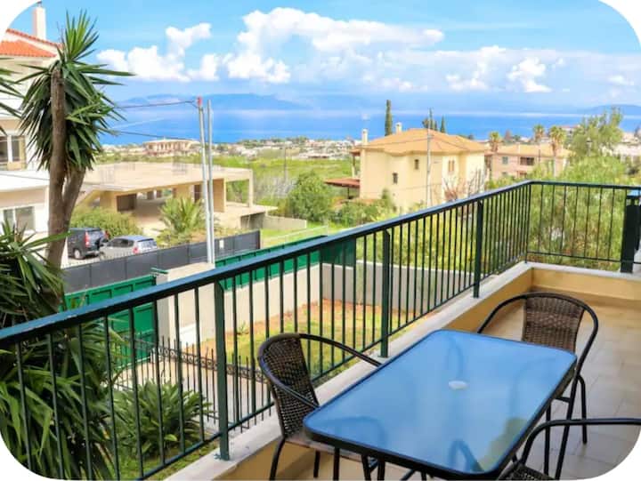 The Blue Nest - Sea View & Garden - Неа-Макри