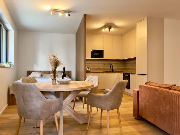 Premium New Apartment | 2x King Bed | Free Parking - Brno