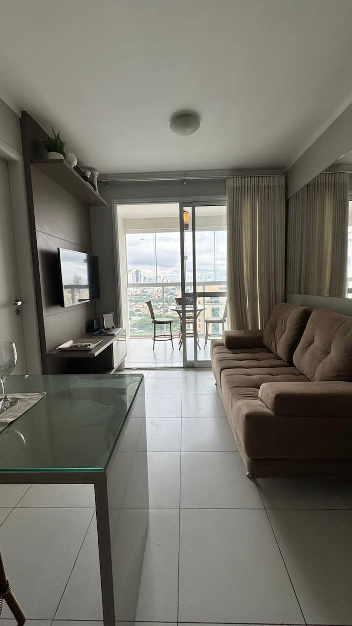 Flat Executivo Jd Goiás | Wi-fi Rápido + Garagem - Goiânia