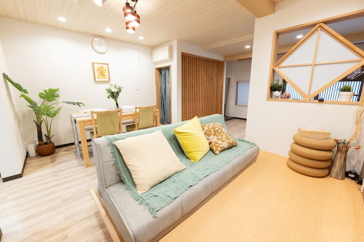 Entire 2ldk, 5m Walk, 10 Guests, Osaka/usj/airport - Osaka