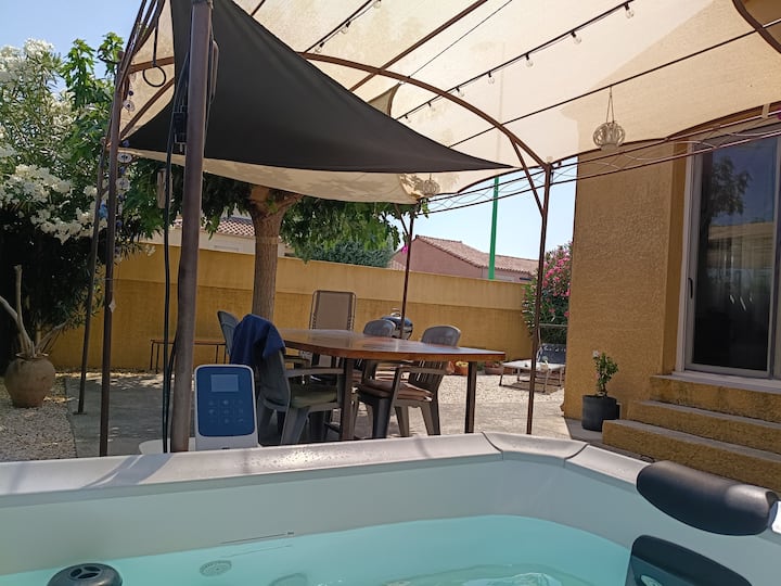 Villa D'hindi - Clim, Terrasse Et Spa - Mèze