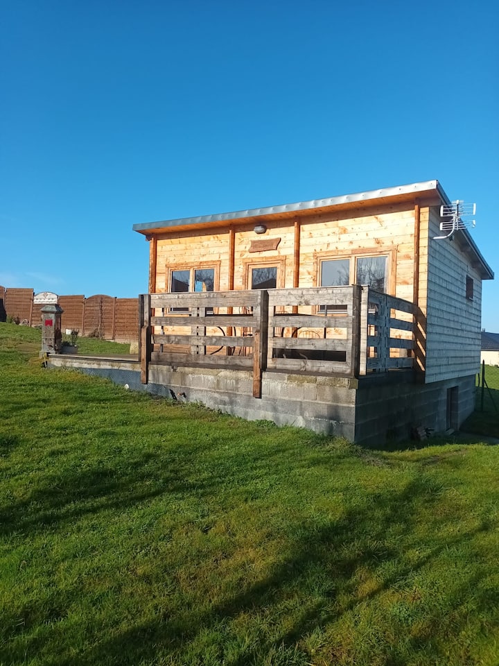 Cabane Cosy Avec Terrasse Près De L’étang Du Stock - Langatte