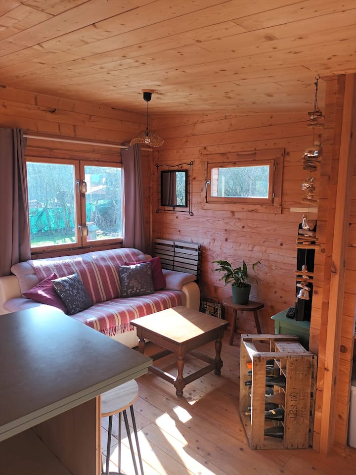 Cabane Cosy Avec Terrasse Près De L’étang Du Stock - Langatte