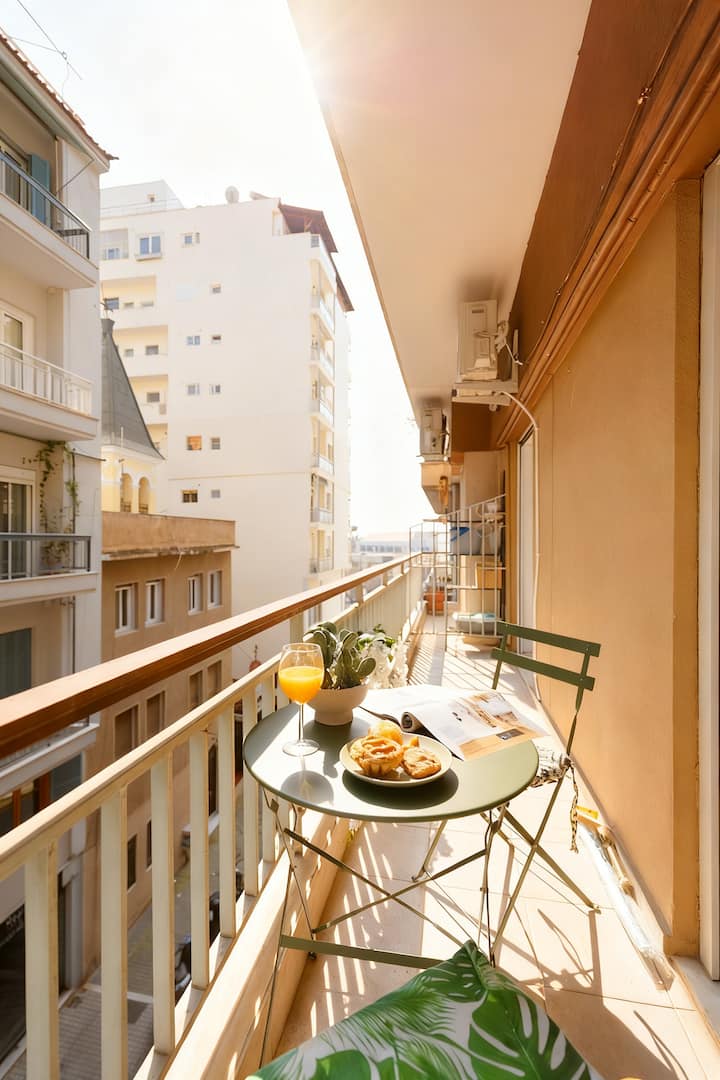 Spacious Modern Apartment With Balcony - Thessaloniki