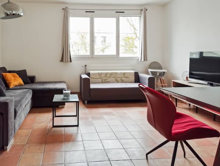 L'harmonie Paris Sud - 3 Ch - Parking Privé - Wifi - Arcueil
