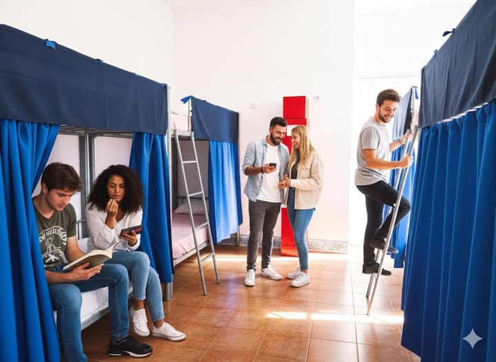 Cama En Habitación Compartida Mixta De 8 Camas - Seville