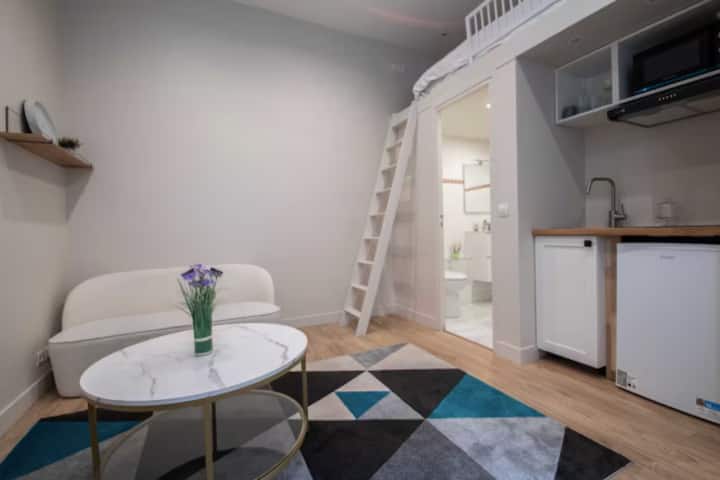 Studio Cosy Climatisé Proche Métro – Villette - Párizs