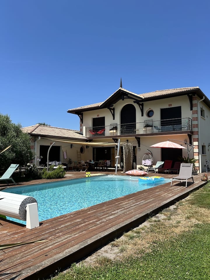 Chambre Double Perroquets - Piscine - Biscarrosse